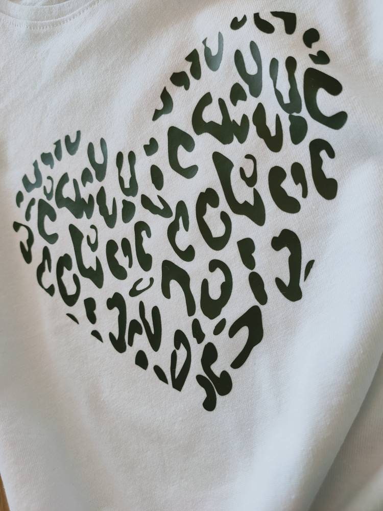 Leopard Leo Printed SVG File Heart Plotters Digital - Etsy