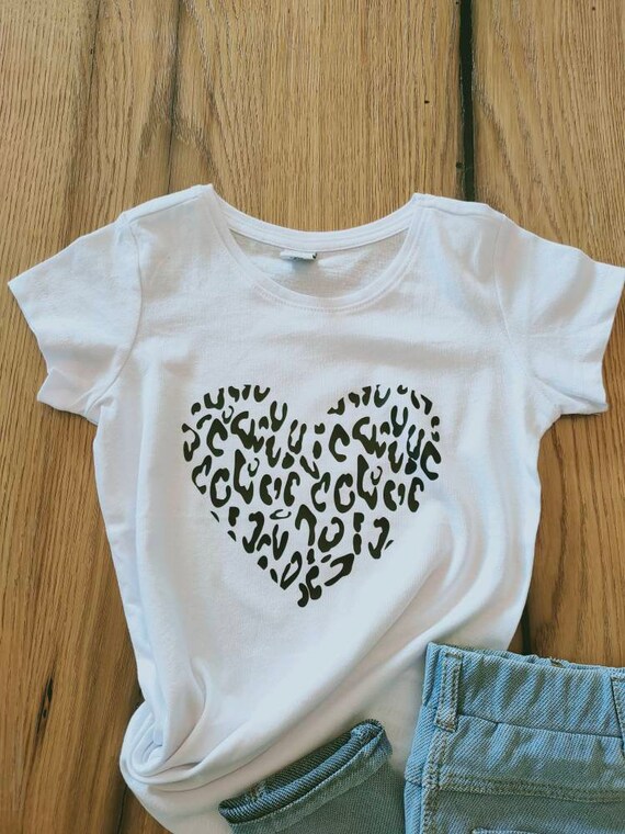 Leopard Leo Print SVG File Heart Plotter Digital - Etsy