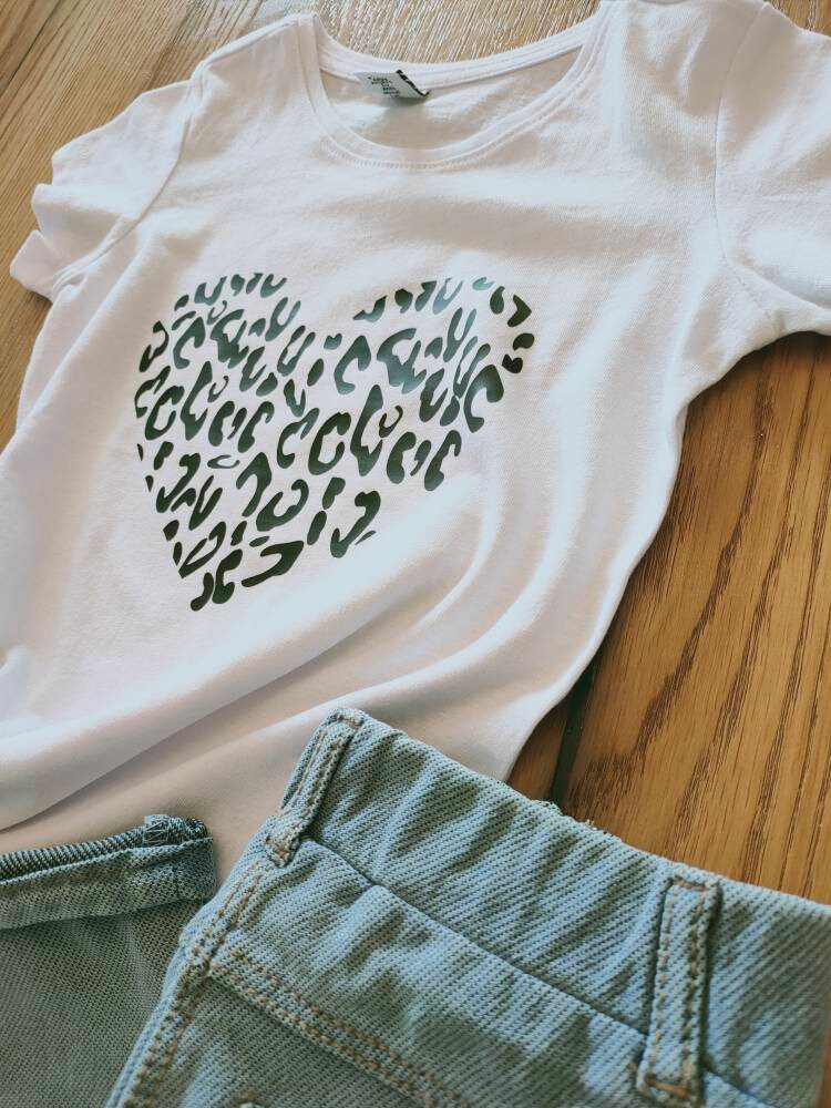 Leopard Leo Printed SVG File Heart Plotters Digital - Etsy