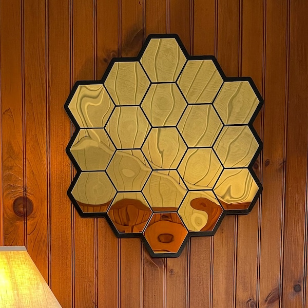 Honeycomb Mirror - Etsy