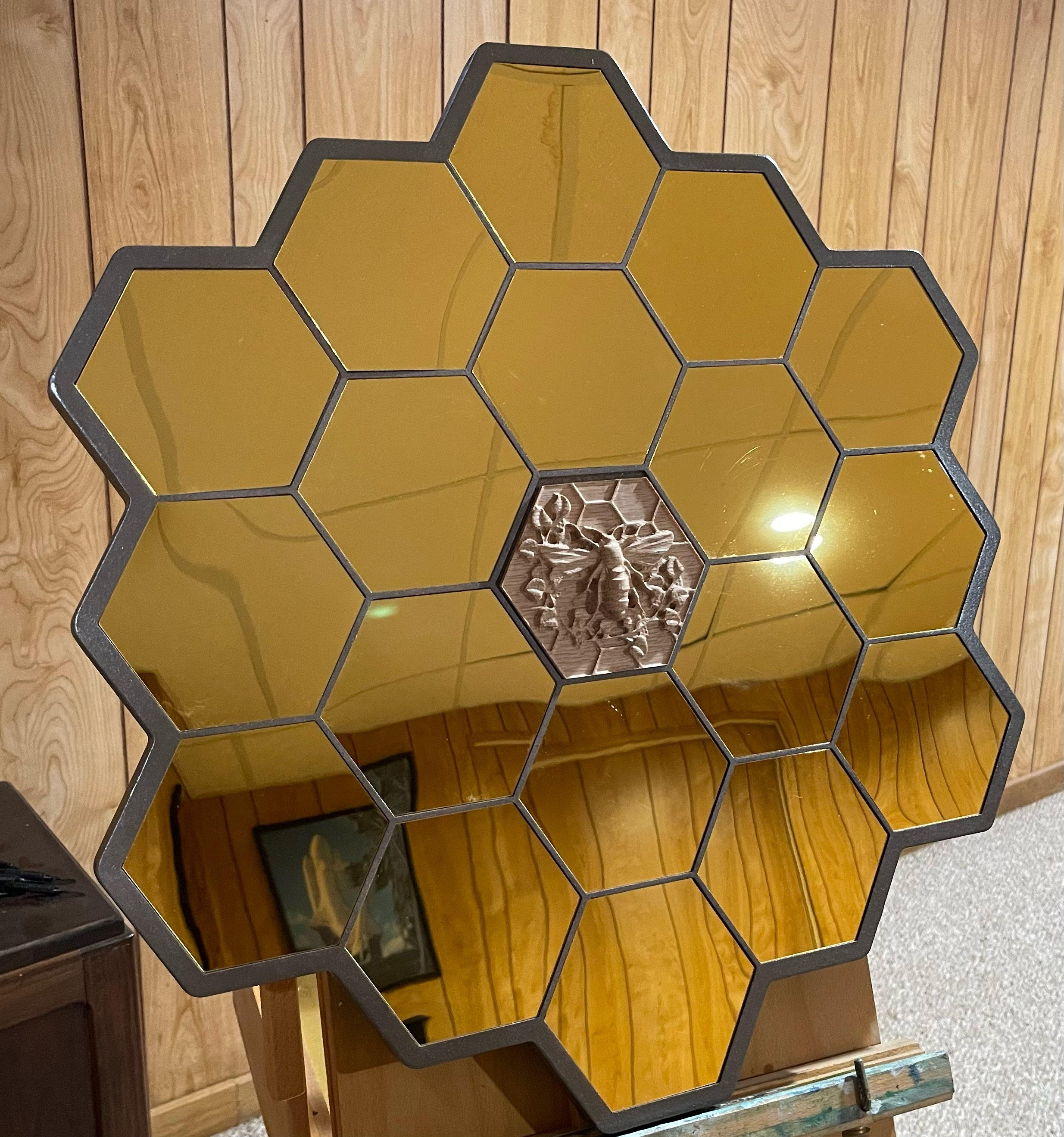 Bee Decor Wall Art W/3d Bee Carving - Etsy