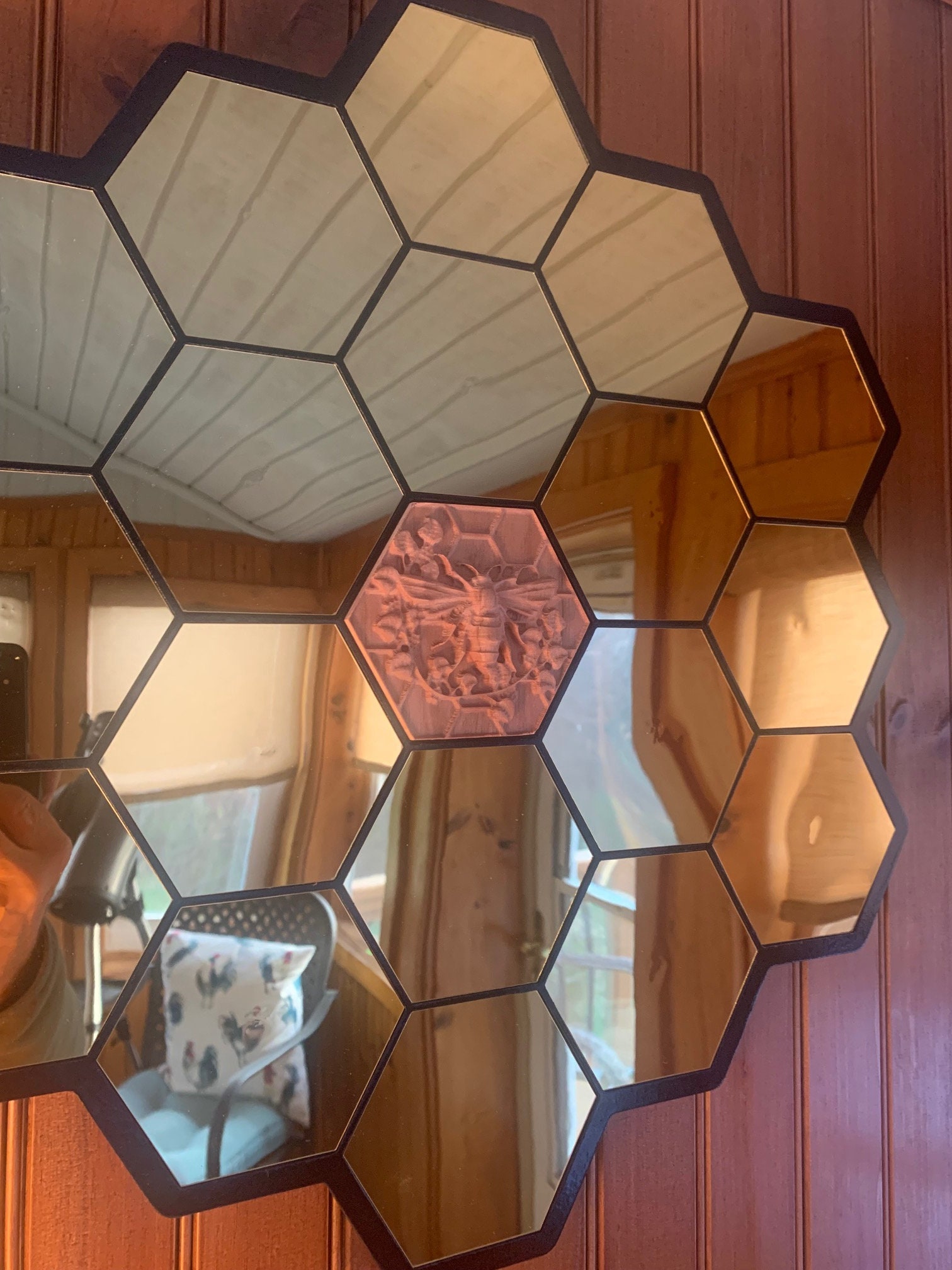 Bee Decor Wall Art W/3d Bee Carving - Etsy