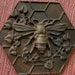 Bee Decor Wall Art W/3d Bee Carving - Etsy