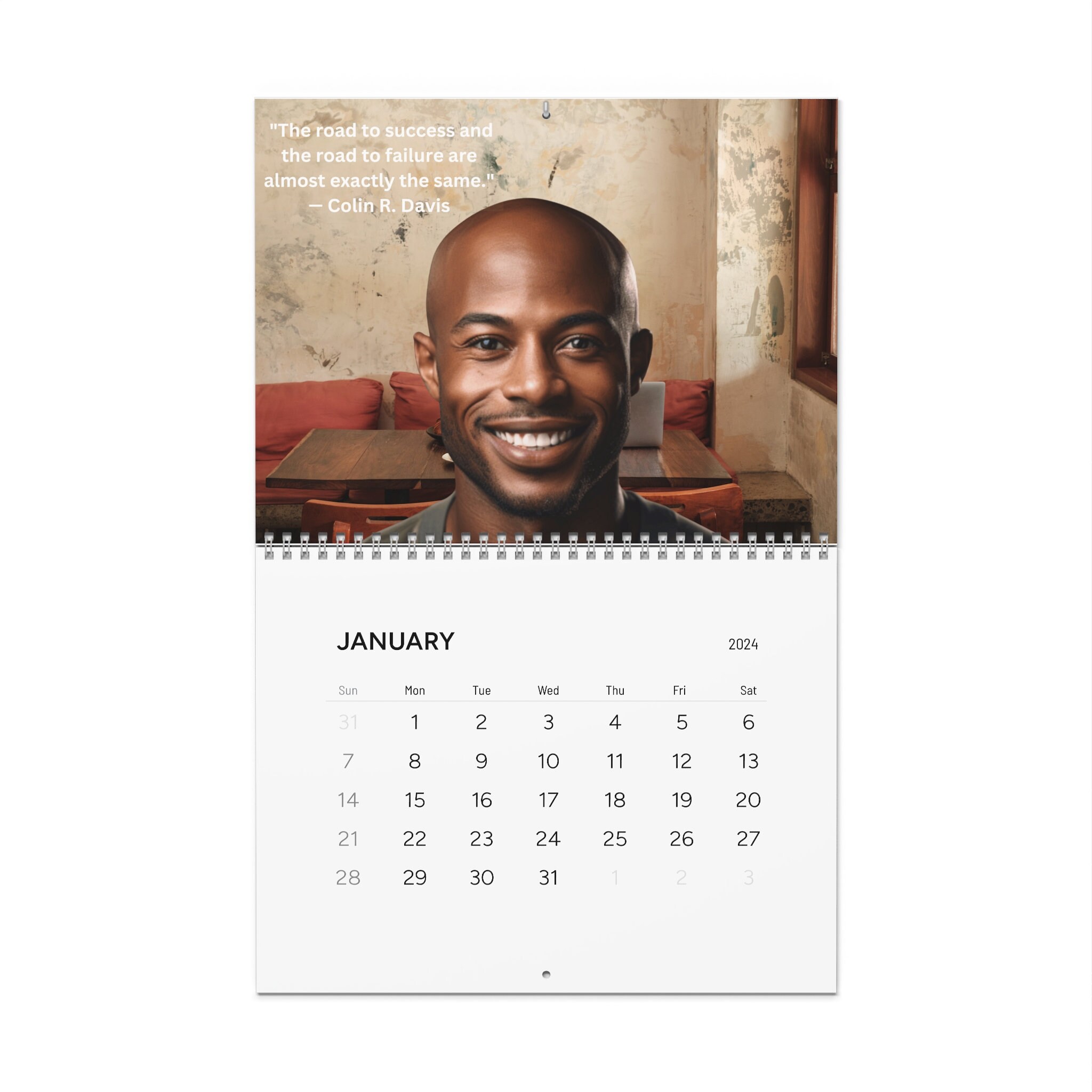 2024 Men of Color Monthly Inspirations Digital Calendar - Etsy Canada