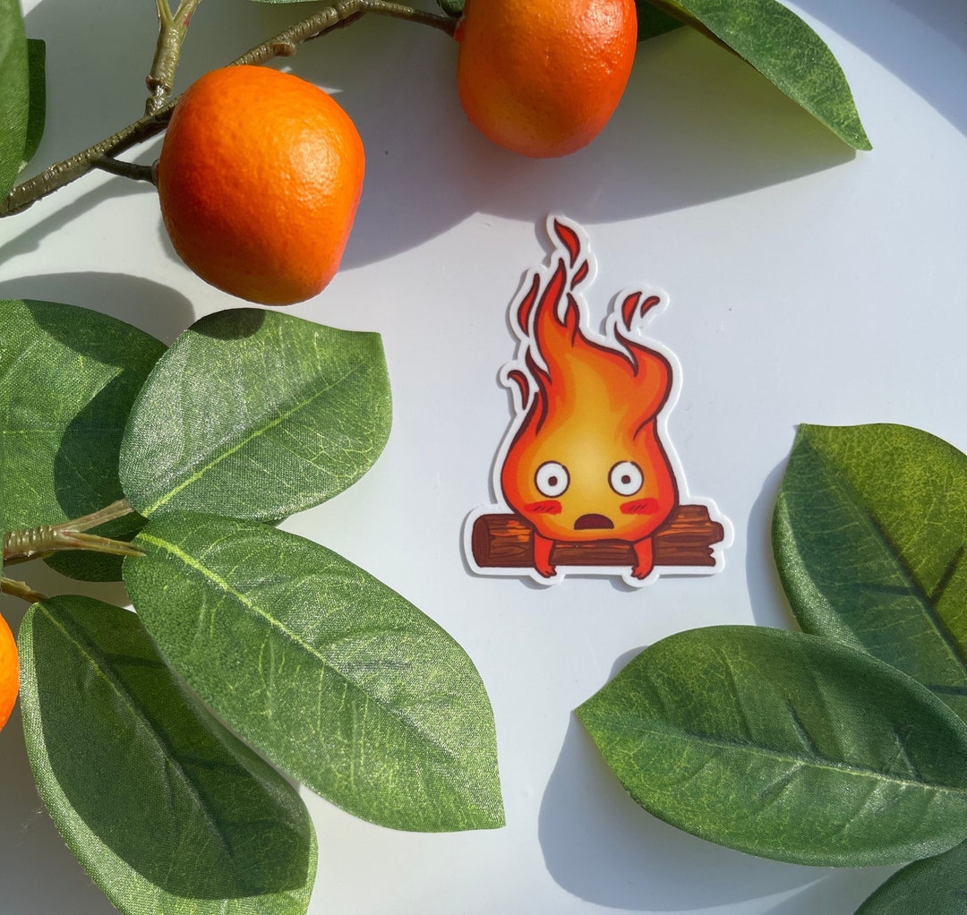 Calcifer Vinyl Sticker | Howl's Moving Castle Waterproof Decal - Etsy
