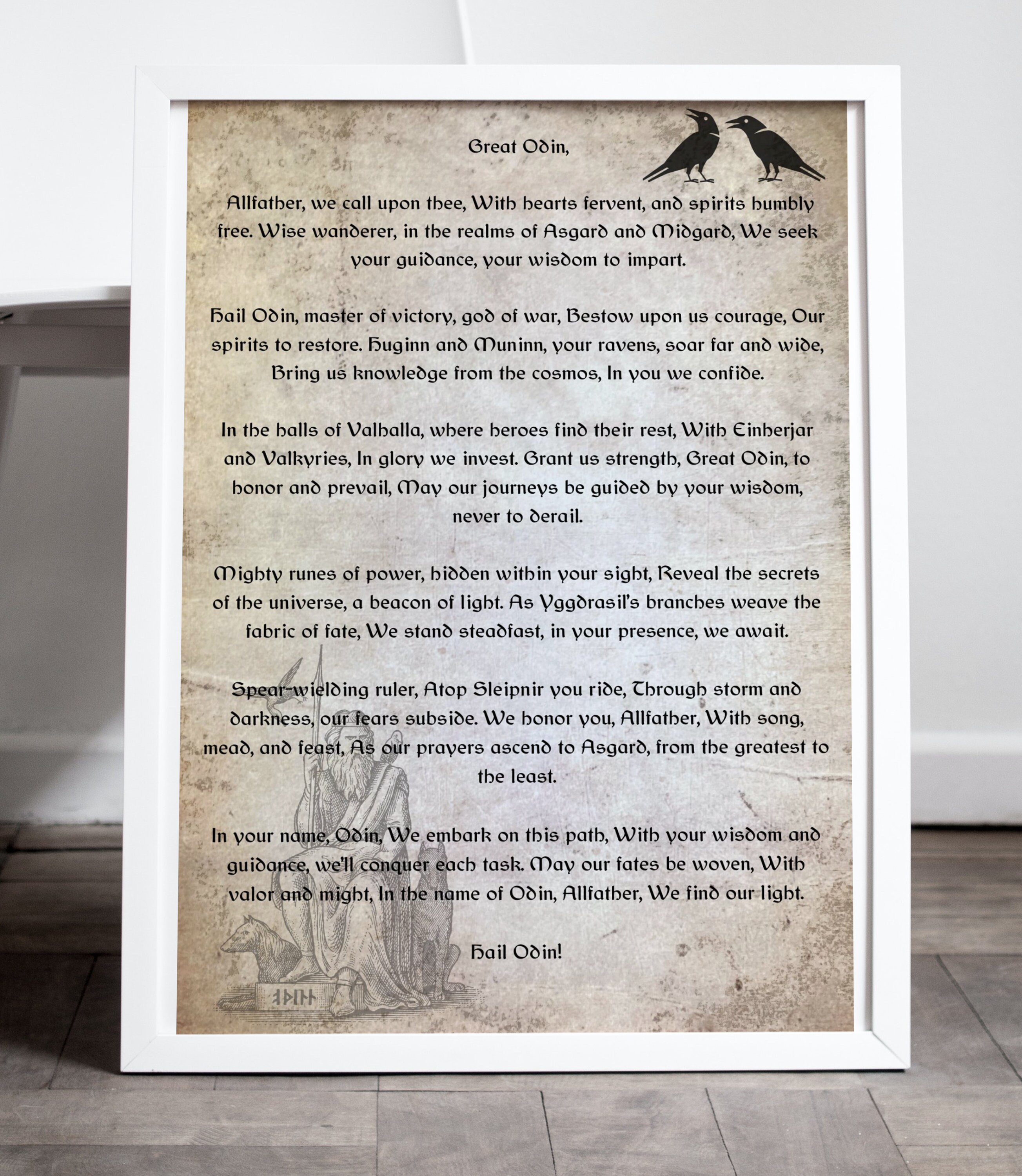 Prayer to Odin Digital Download Print - Etsy