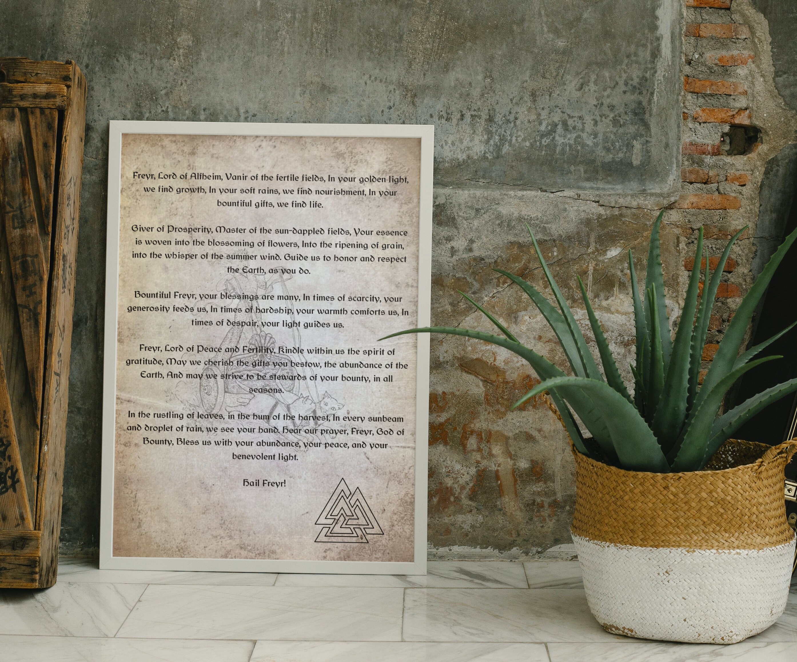 Prayer to Freyr Digital Download Print - Etsy