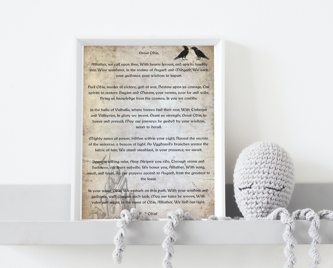 Prayer to Odin Digital Download Print - Etsy
