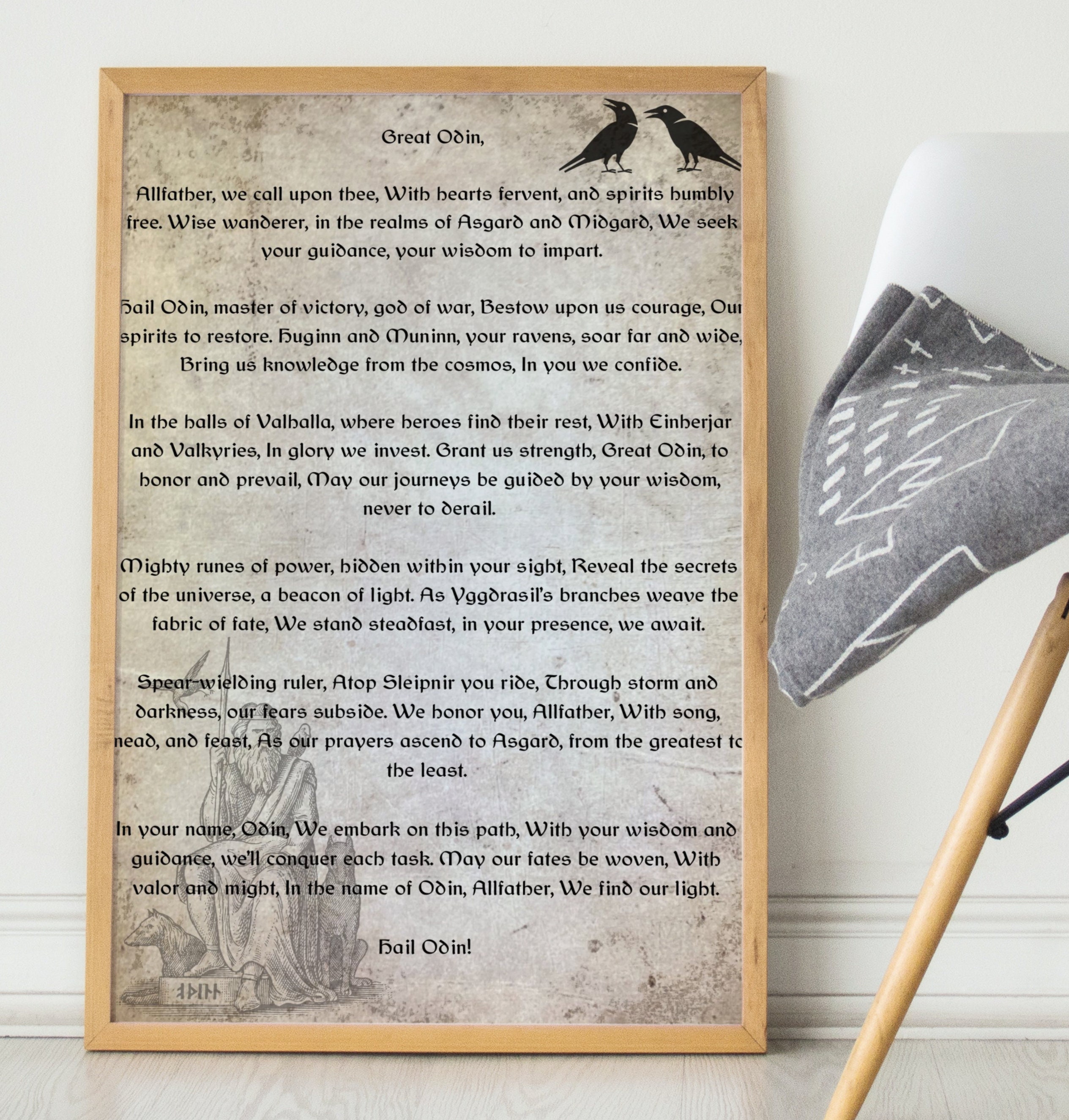 Prayer to Odin Digital Download Print - Etsy