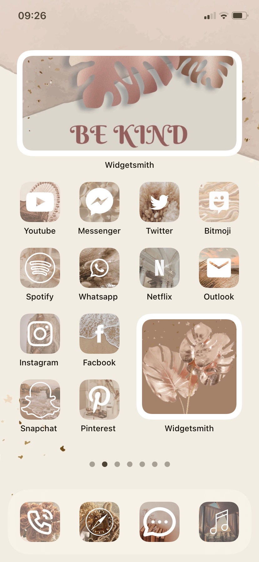 Beige, Minimalistic, Beach Vibes Icons! - Etsy