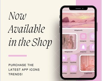 App Icons Baby Pink - Etsy