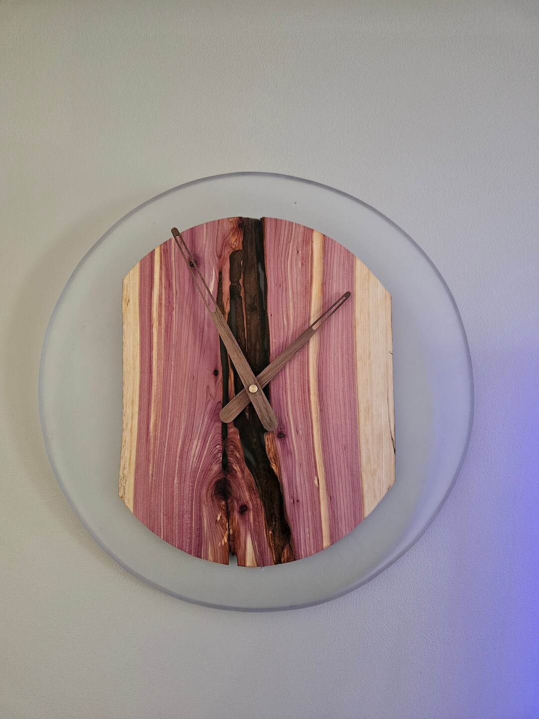 Cedar and Epoxy Clock - Etsy