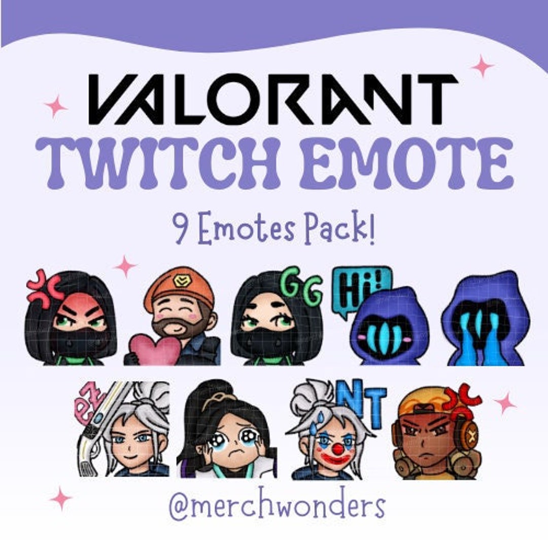 Valorant Emotes for Twitch & Discord viper, Omen, Sage, Jett, Raze ...