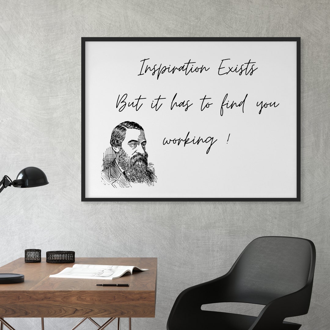 Pablo Picasso Digital Art Inspirational Quotes | Wall Art Home Decor ...