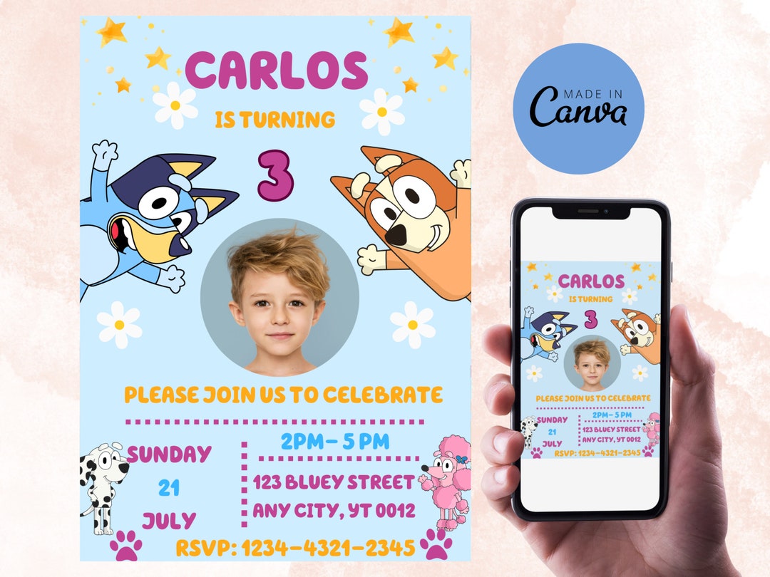 Boys Birthday Invitation Template, Boys Birthday Party Invites, Boys ...