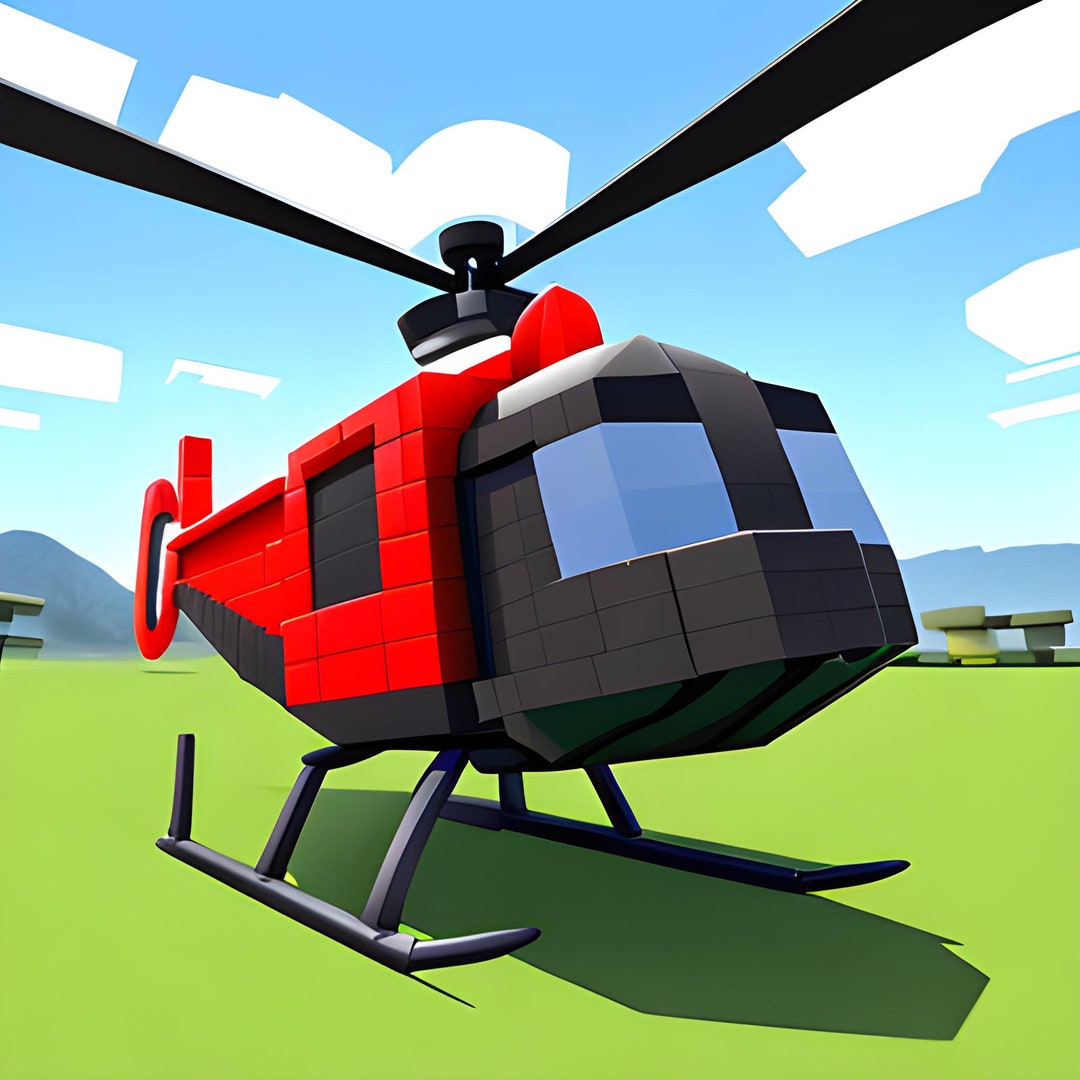 Hélicoptère Roblox avec animation Roblox Studio script - Etsy France