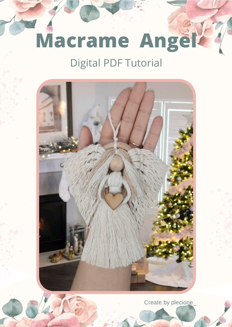 Macrame Angel Tutorial: Step-by-step Guide (PDF Pattern) - Etsy