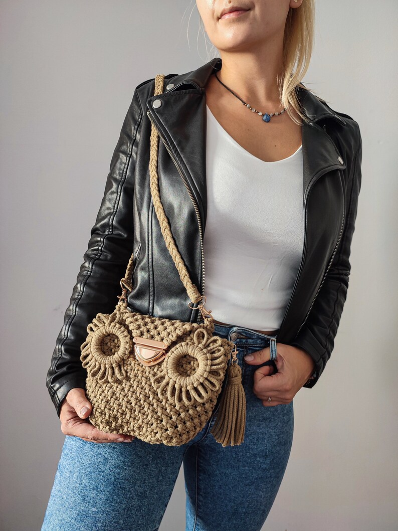 Macrame Bag / Owl Bag / Macrame Owl / Bohemian Bag / Slow - Etsy