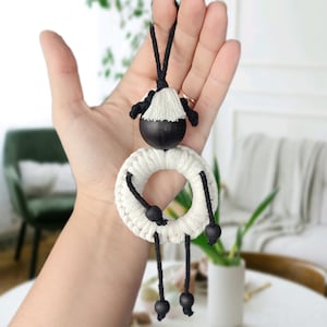 Macrame Sheep PDF Tutorial: DIY Car Charm Decor (digital Pattern) - Etsy