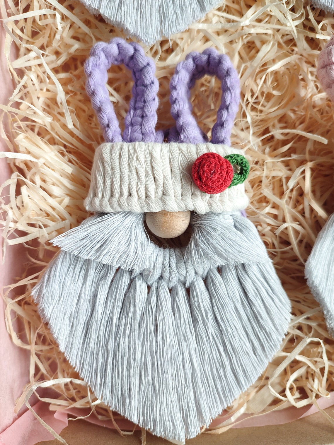 Macrame Easter Gnome Box /4 Bunny Gnome Mix /easter Gnome - Etsy