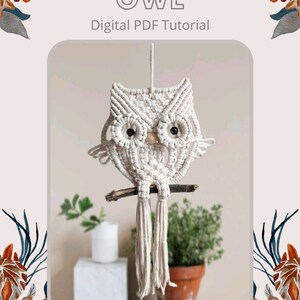 TUTORIAL PDF for Macrame Owl /step by Step Guide / Cute Fun Gift Diy ...