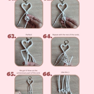 Macrame Heart Keychain PDF Tutorial: Beginner DIY Pattern - Etsy