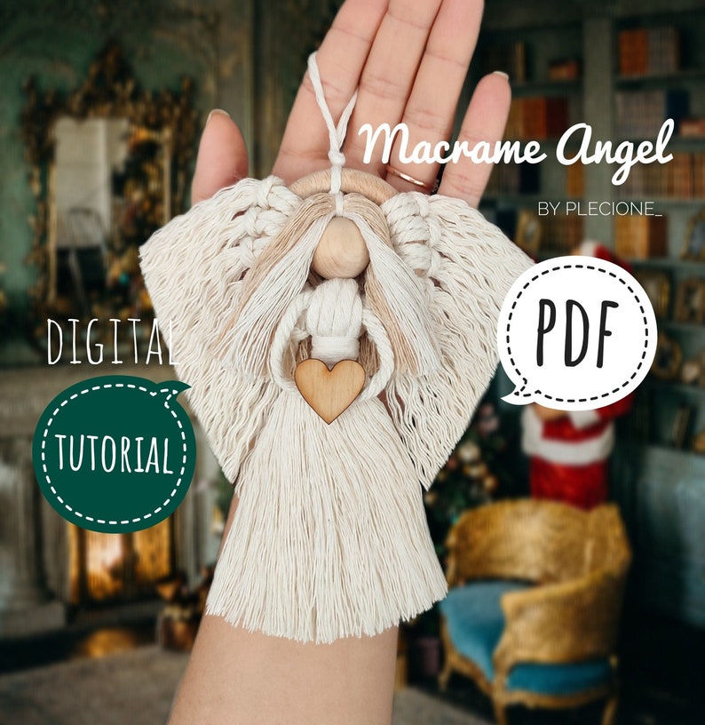 Macrame Angel Tutorial: Step-by-step Guide (PDF Pattern) - Etsy