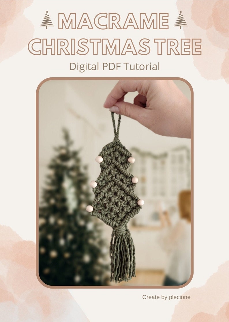 TUTORIAL PDF of Macrame Christmas Tree / Macrame Pattern / - Etsy
