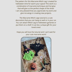 Macrame Witch Legs PDF Tutorial: Halloween DIY Pattern (digital Pattern ...