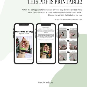 Tutorial PDF of Macrame Elf Legs, DIY Holiday Craft, Christmas Tree ...