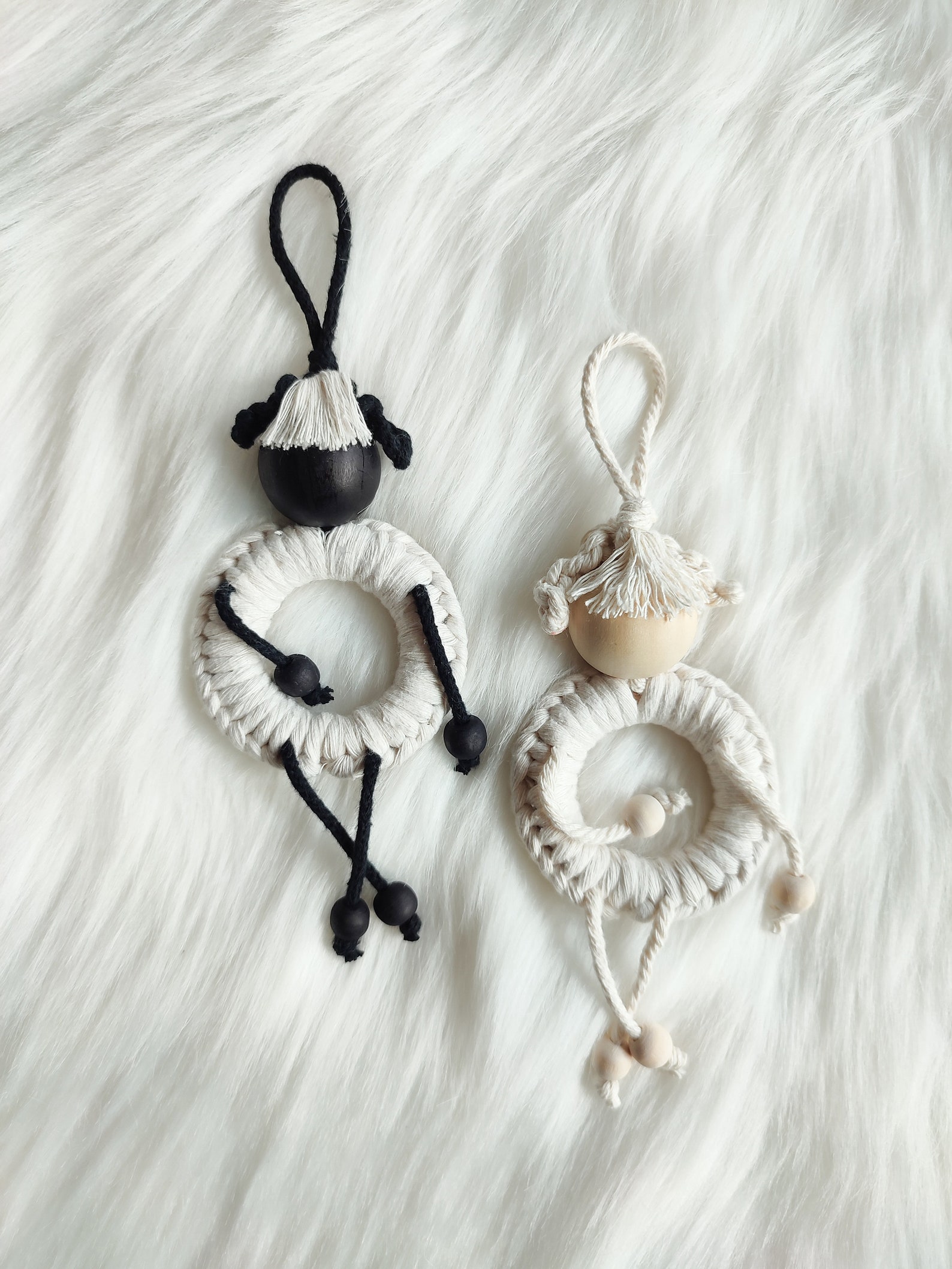 Macrame Sheep PDF Tutorial: DIY Car Charm Decor (digital Pattern) - Etsy