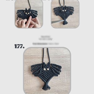 Macrame Bat PDF Tutorial: DIY Halloween Pattern (digital Pattern) - Etsy