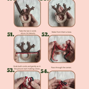 Tutorial PDF of Macrame Reindeer /DIY Reindeer Craft /christmas Deer ...