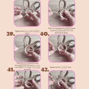 PDF TUTORIAL for Macrame Bunny With Floral Wreath / Macrame Rabbit ...