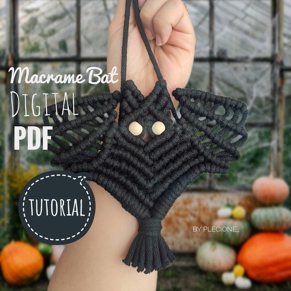 Macrame Bat - Etsy