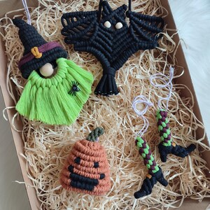 Macrame Fall Halloween Gnome PDF Tutorial, Spooky Gnome DIY, Autumn ...