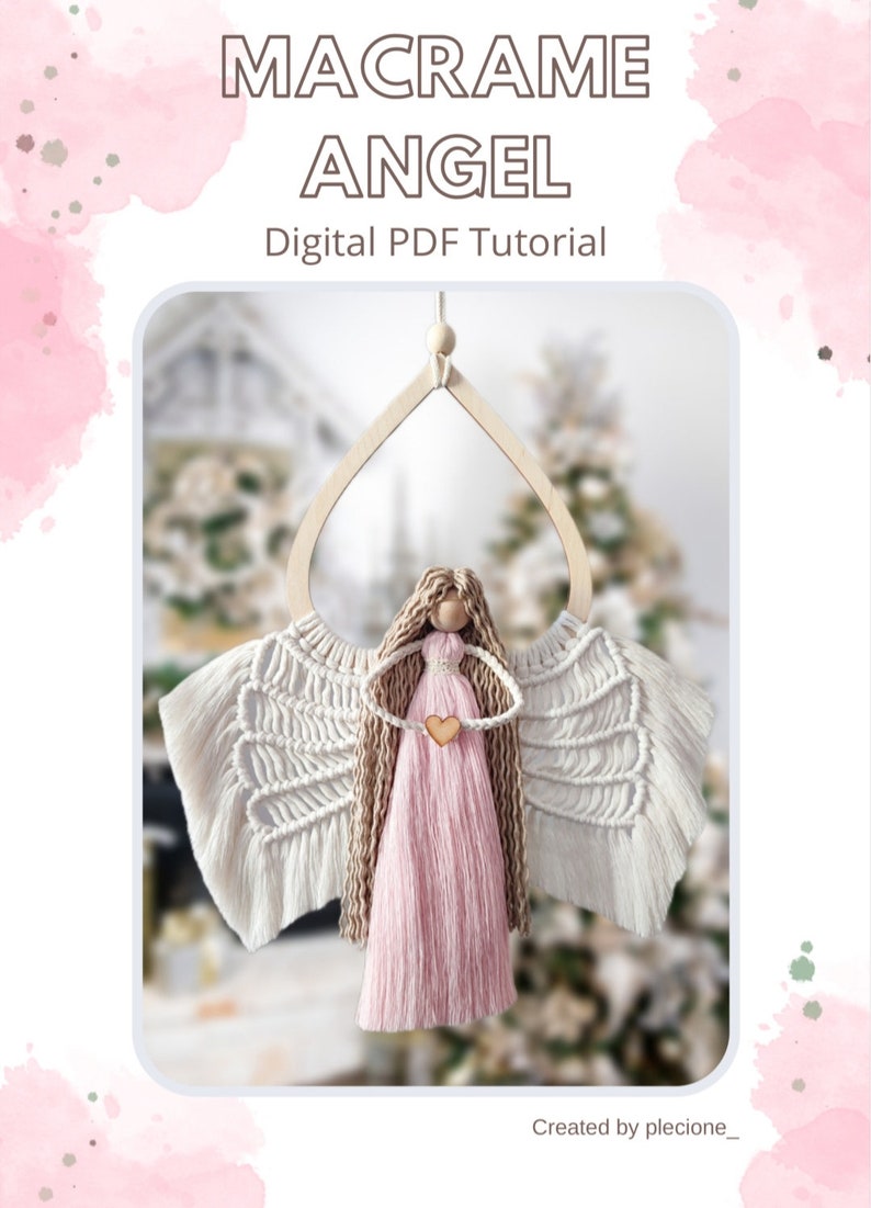 TUTORIAL PDF of Macrame Angel/step by Step Guide/angel Wall - Etsy