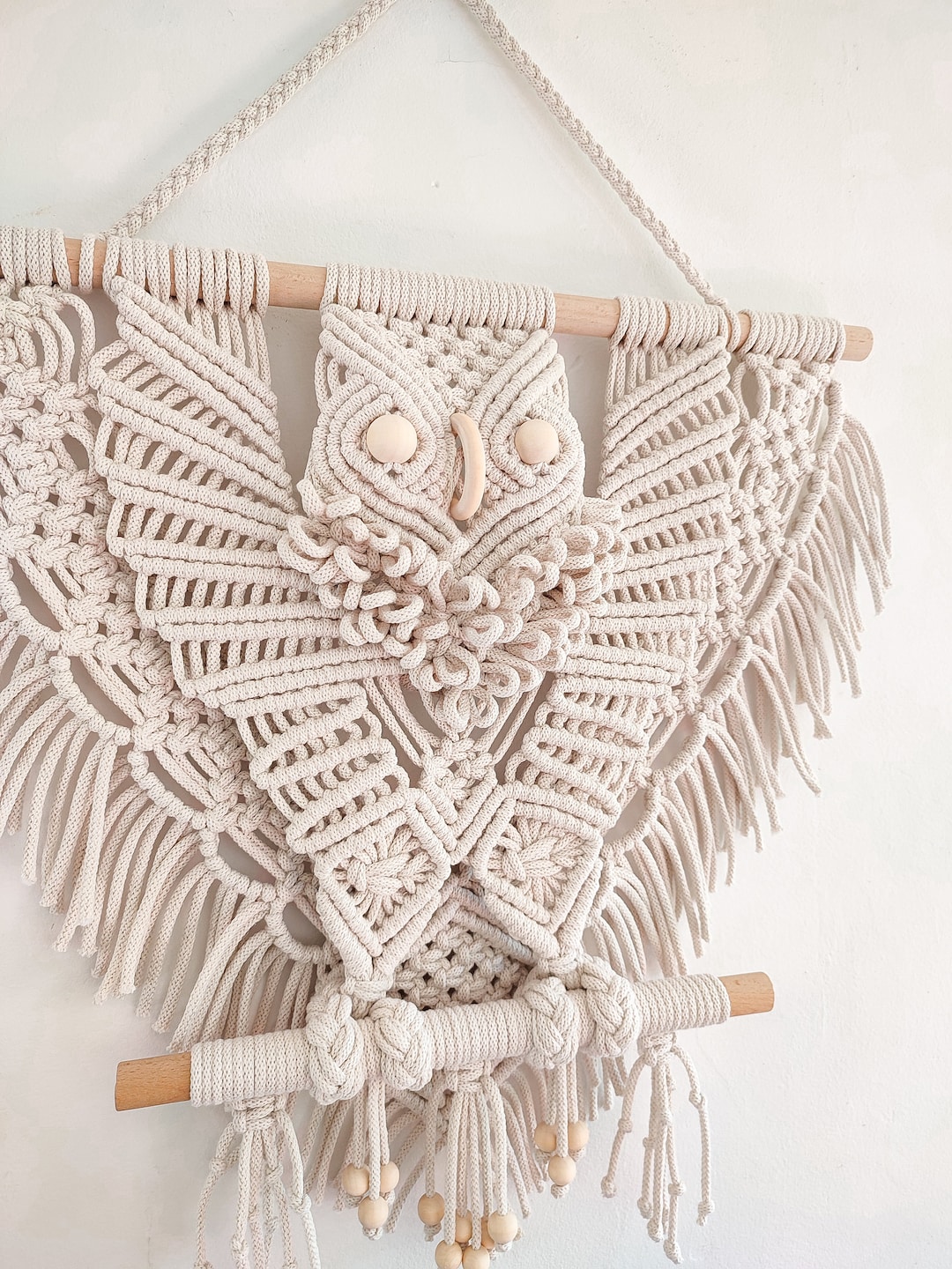 Macrame Owl Wall Hanging /boho Decoration to the Room - Etsy