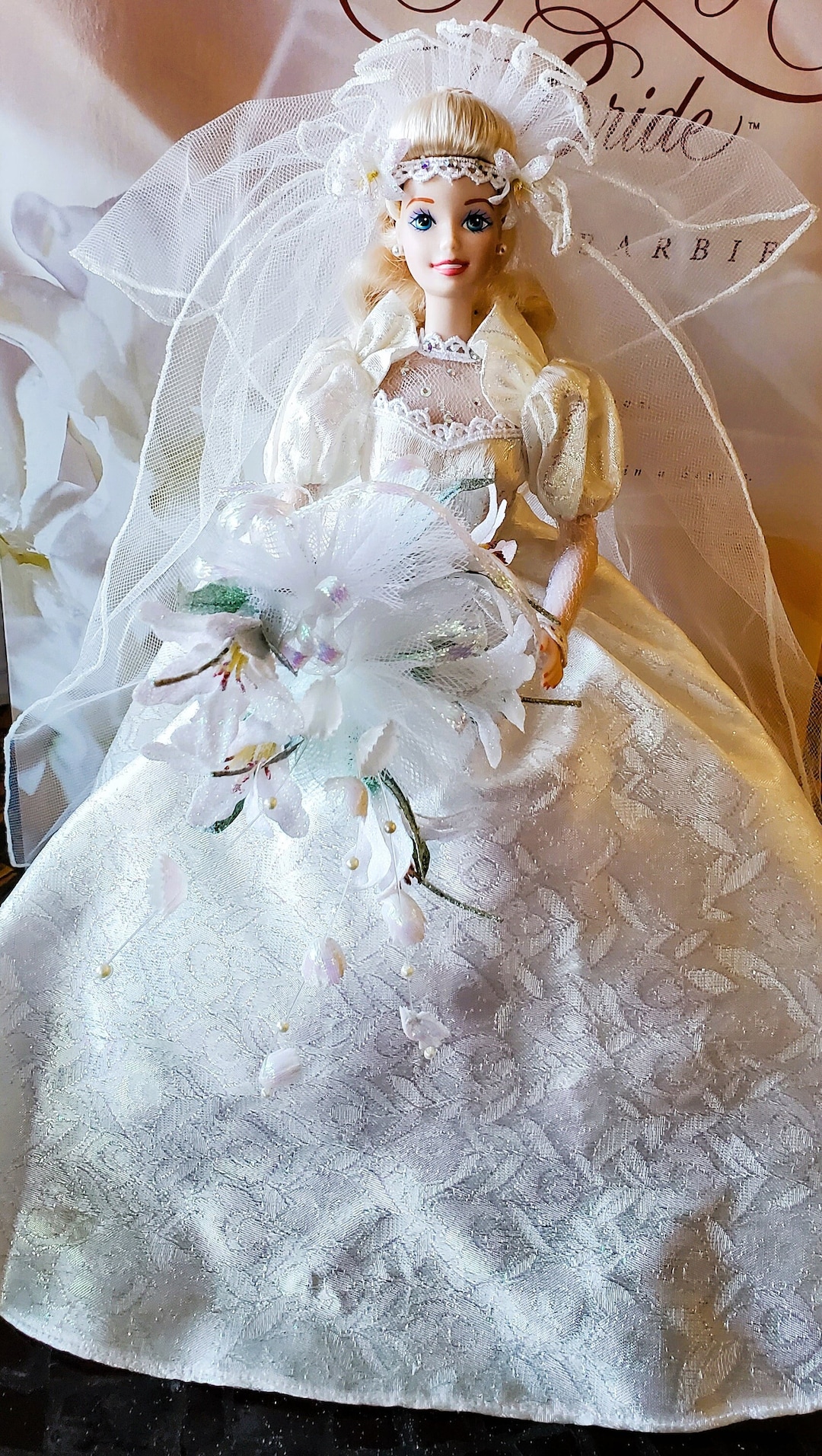 Vintage 1994 Barbie Star Lily Porcelain Bride Limited Edition 04642 by ...