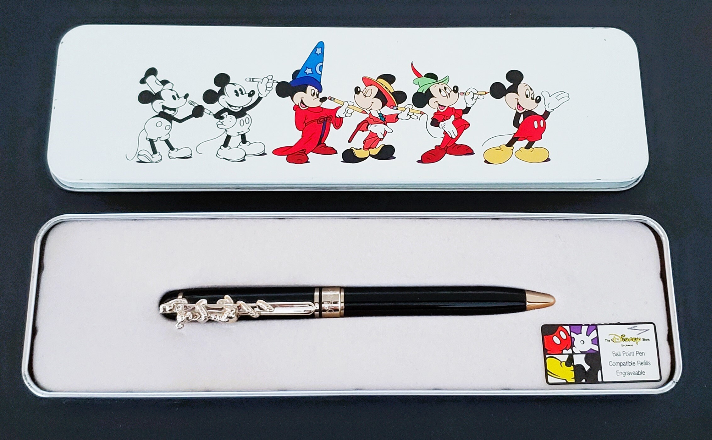Disney Store Exclusive Ballpoint Tigger Pen W/ Mickey Tin Metal Gift ...