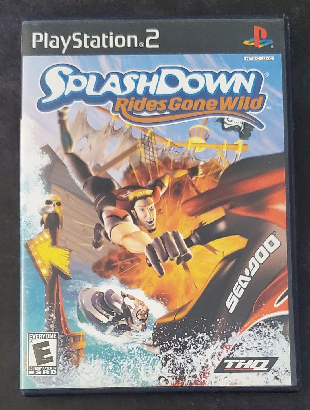 Playstation 2 Splashdown Rides Gone Wild PS2 Video Game 2003 Sony Rated Everyone Black Label ...