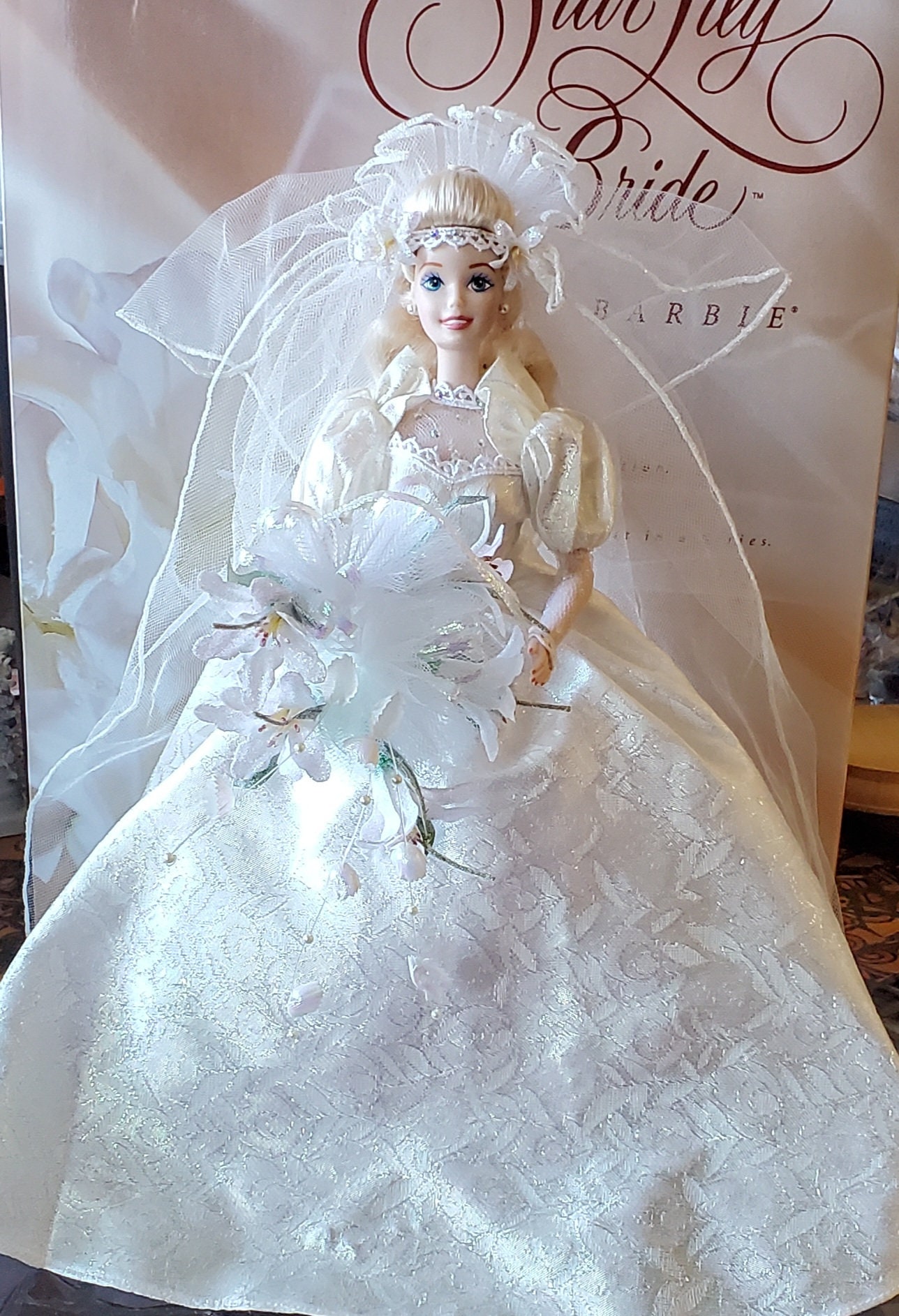 Vintage 1994 Barbie Star Lily Porcelain Bride Limited Edition 04642 by ...