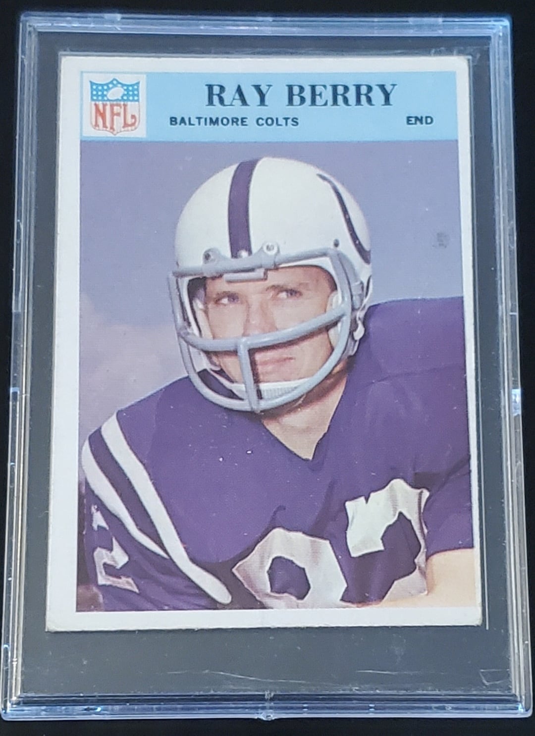 1966 Philadelphia Ray Berry Football Cards #15 Baltimore Colts Hall of ...
