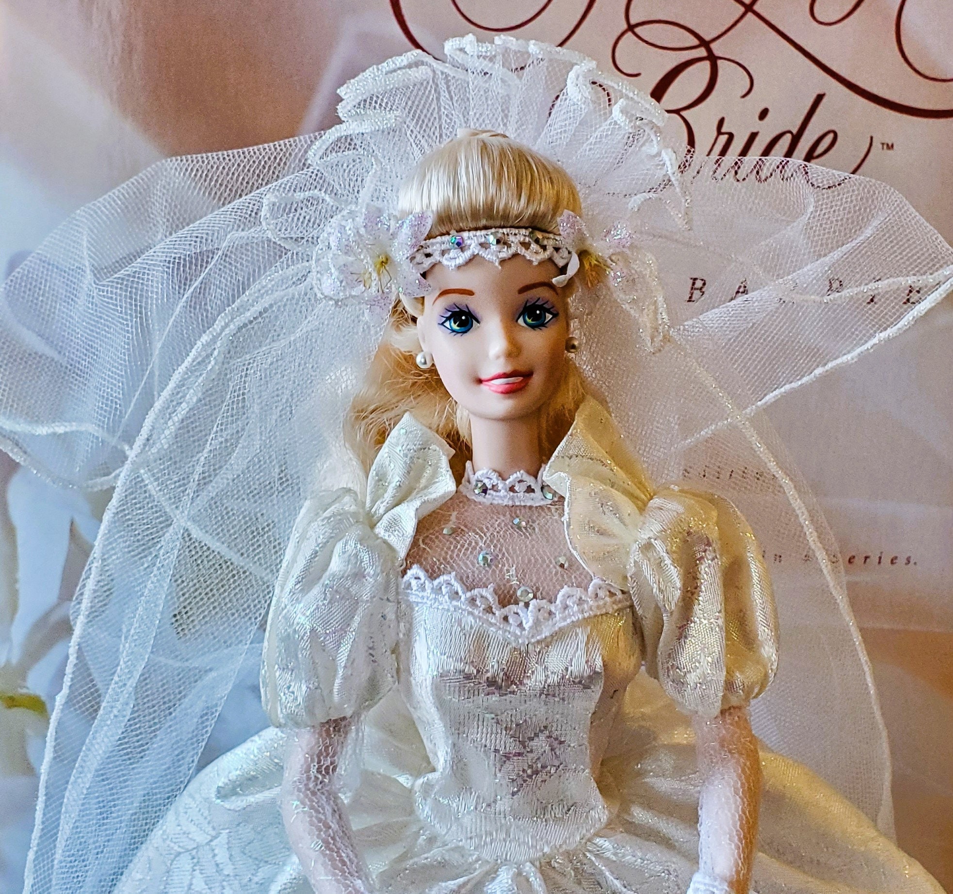 Vintage 1994 Barbie Star Lily Porcelain Bride Limited Edition 04642 by ...