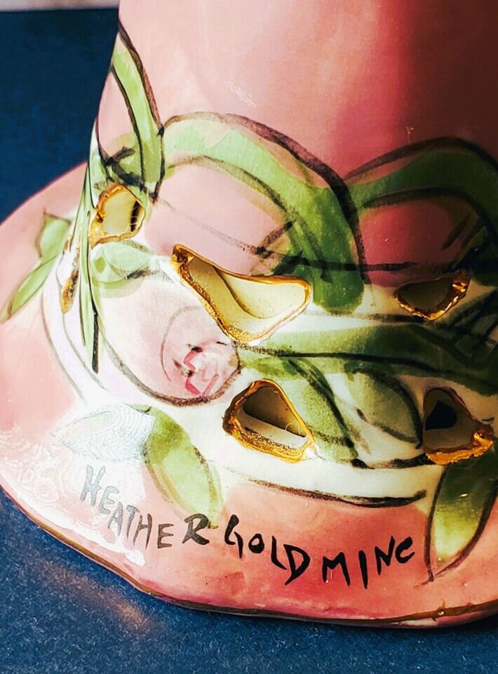 2002 Blue Sky Clayworks Girl Holding Flowers Figurine Signed by Heather ...