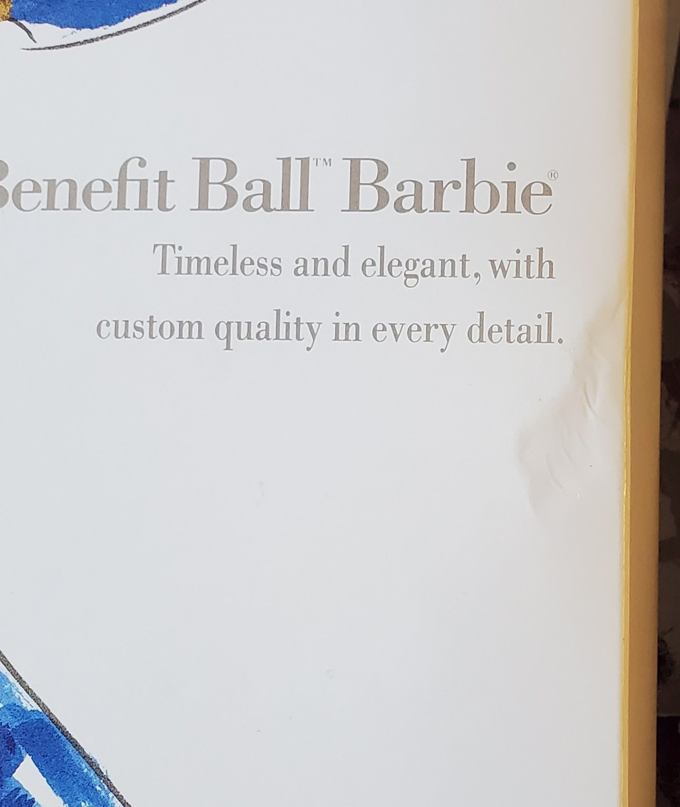 1992 Mattel's Benefit Ball Barbie Doll classique With Stand, Booklet ...