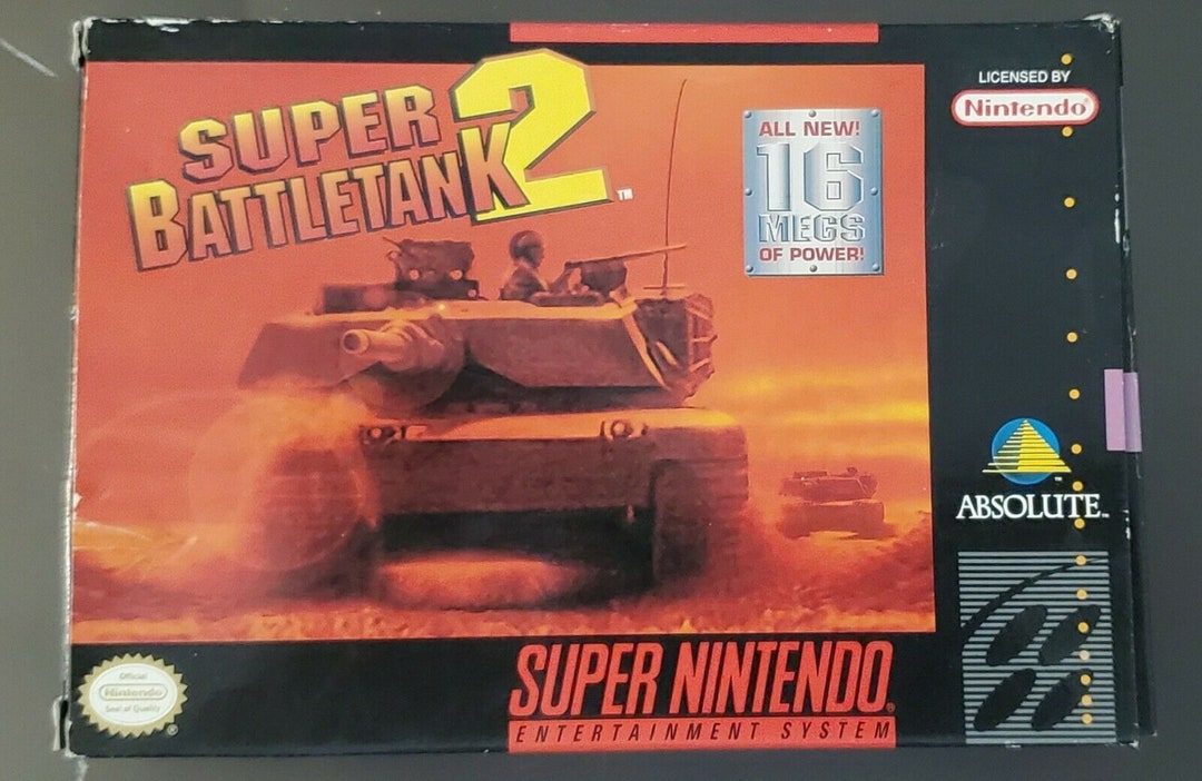 SUPER BATTLETANK 2 Video Game for the Super Nintendo Game Console 1994 ...