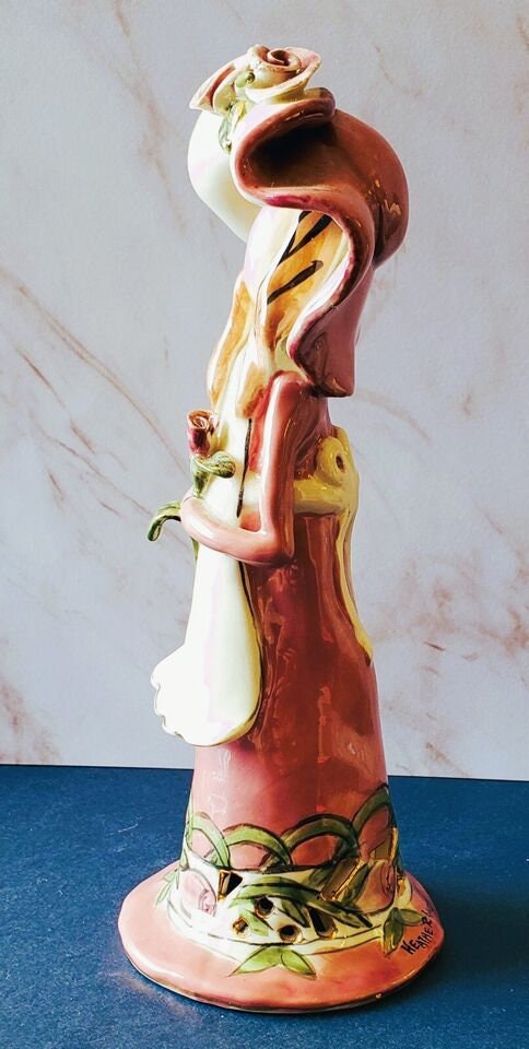 2002 Blue Sky Clayworks Girl Holding Flowers Figurine Signed by Heather ...