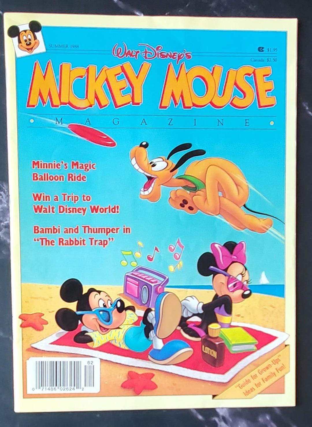 Walt Disney's Mickey Mouse Magazine Summer of 1988 Vintage Disney ...