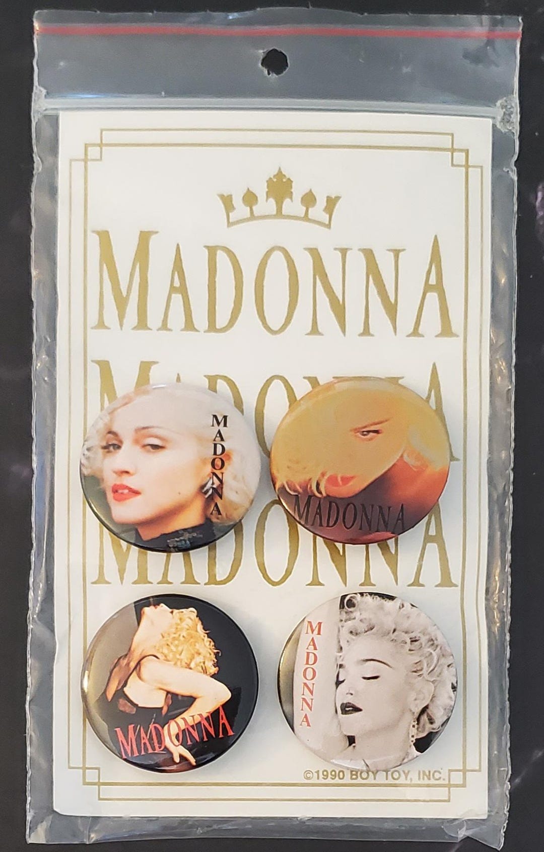 Vintage Madonna Pinback Set: Blonde Ambition Tour, 1990 - Etsy